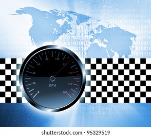 Speedometer World Map Stock Illustration 95329519 | Shutterstock