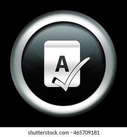 Spell Check Button Isolated Stock Illustration 465709181 | Shutterstock