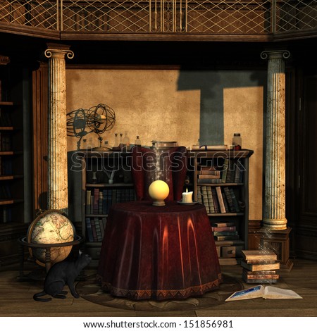 Spell Room Stock Illustration 151856981 - Shutterstock