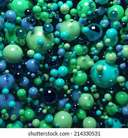 Spheres Background Five Different Colors Stock Illustration 214330531 ...