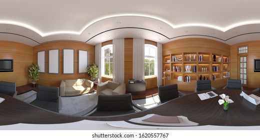Spherical Panoramic Render Store Interior Visualization Stock ...