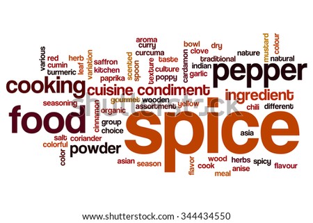 Spice Word Cloud Stock Illustration 344434550 - Shutterstock