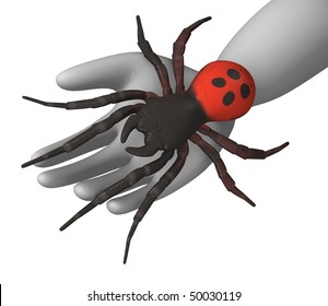 Redback Spider Color Vector Illustration: vector de stock (libre de ...