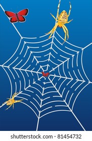 Spider Web Labyrinth Stock Illustration 81831124