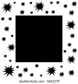 Spiky Star Border Stock Illustration 1842279 | Shutterstock