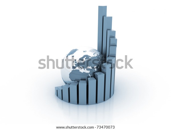 Spiral Graph World Globe Stock Illustration 73470073 | Shutterstock