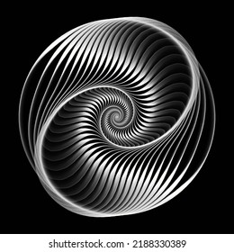 Spiral Psychedelic Geometric Optical Shape Stock Illustration ...