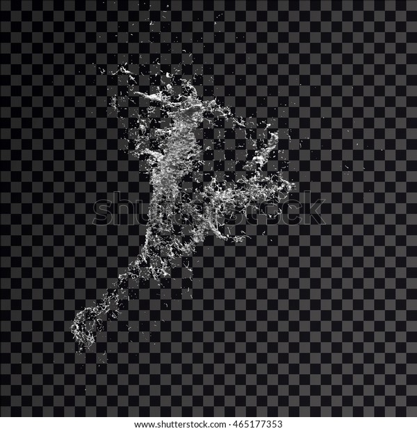 Splash Silver 3d Transparent Stock Illustration 465177353 | Shutterstock
