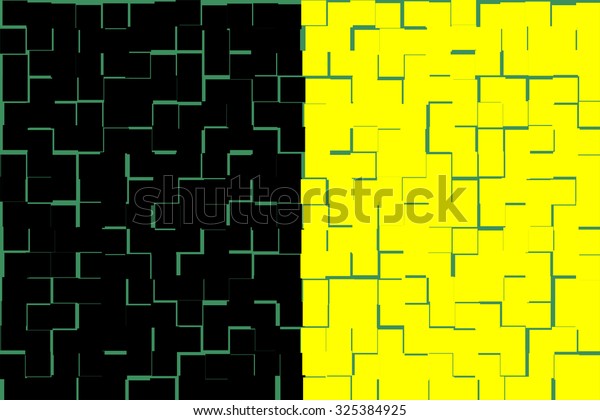 Split Background Half Black Half Yellow Stock Illustration 325384925 ...