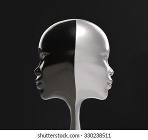 844 Split in half face Images, Stock Photos & Vectors | Shutterstock
