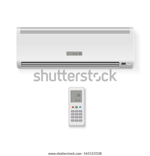 Split System Air Conditioner Remote Controller Stock Illustration ...