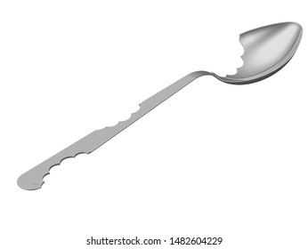 Spoon Bite Marks Empty One Tablespoon Stock Illustration 1482604229 ...