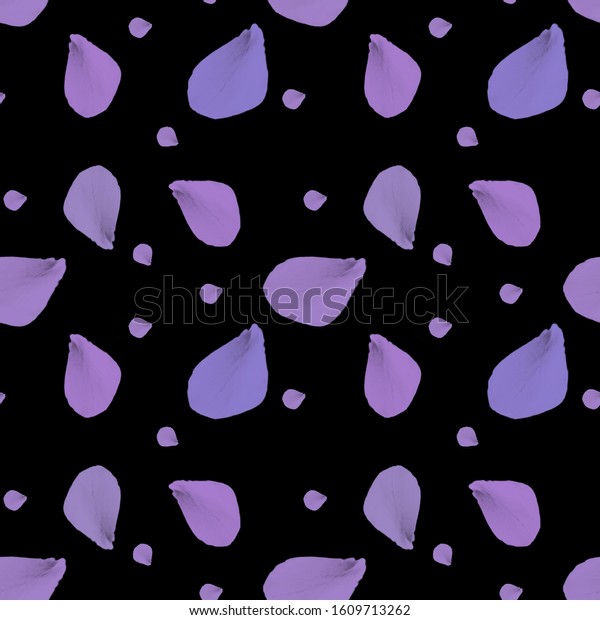 Spring Black Background Seamless Pattern Flying Stock Illustration ...