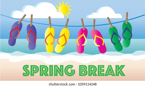Hello Summer Header Banner Stock Illustration 1058320424