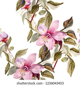 Spring Flowering Branchseamless Pattern Stock Illustration 1236043453 ...