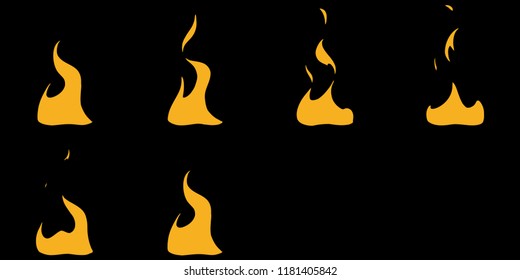 Sprite Sheets Fire Loop Ready Games Stock Illustration 1181405842 ...