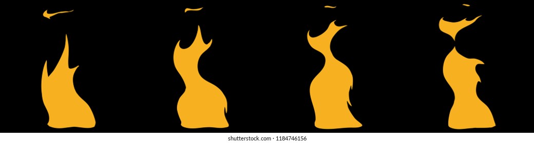 Sprite Sheets Fire Loop Ready Games Stock Illustration 1184746156 ...