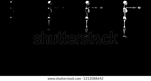 Sprite Sheets Skeleton Ready Games Cartoon Stock Illustration ...