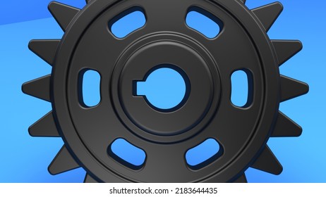 Sprocket Design Black Sprocket 3d Rendering Stock Illustration ...