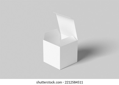 Square Box Mockup 3d Rendering Illustration Stock Illustration ...