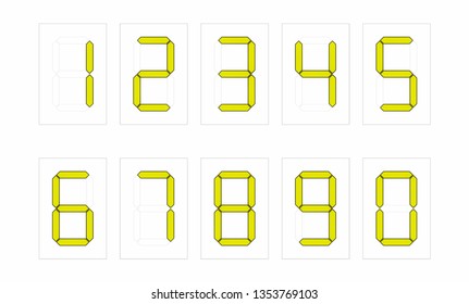 Square Box Numbers 스톡 일러스트 1353769103 | Shutterstock