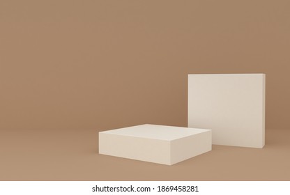 Square Box Package Design 3d Rendering Stock Illustration 1869458281 ...