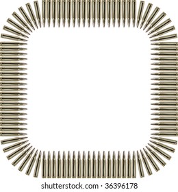 Two Rows Bullets On Black Background Stock Photo 36033793 | Shutterstock