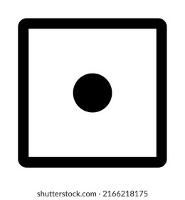 Square Dot Illustration Circle Inside Square Stock Illustration ...