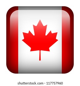 Square Flag Button Series Canada Stock Illustration 117757960 ...