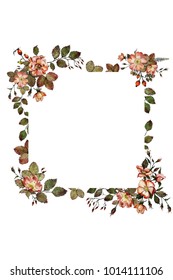 Square Flower Frame Stock Illustration 1014111106 | Shutterstock