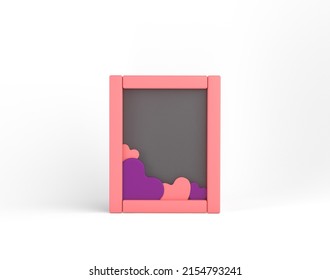 Square Frame Front Side 3d Rendering Stock Illustration 2154793241 ...