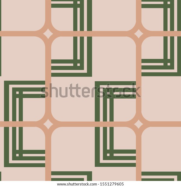 Square Geometric Patterns Intertwined One Form Stock Illustration ...