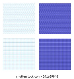 Square Isometric Repeating Graph Paper Tileable Stock Illustration ...