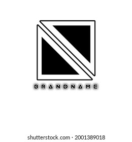 Square Logo Two Triangles Stock Illustration 2001389018 | Shutterstock