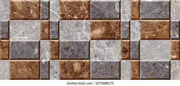 Home Decorative 3d Elevation Wall Tiles Stock Illustration 1468931495 ...