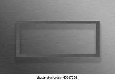 Square Metal Texture Frame Background Stock Illustration 438675544 ...