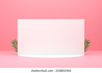 Square Pink Background Pink Base Scene Stock Illustration 2158015565 ...