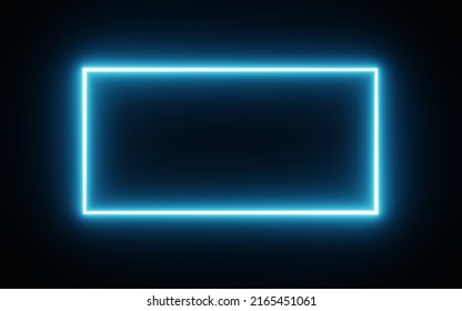 Square Rectangle Picture Frame Blue Tone Stock Illustration 2165451061 ...