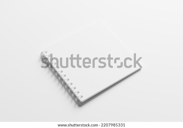 Square Spiral Notebook 3d Rendering White Stock Illustration 2207985331 ...