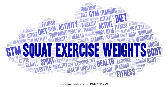 Outdoor Group Exercise Word Cloud Stock Illustration 1235284288 ...