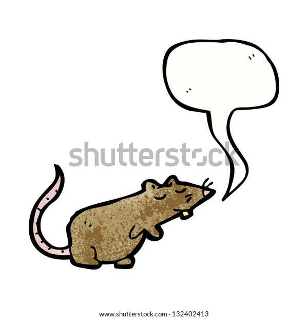 Squeaking Cartoon Mouse Stock Illustration 132402413 | Shutterstock