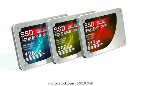 Ssd Drive State Solid Drives Isolated 스톡 일러스트 560197420 | Shutterstock