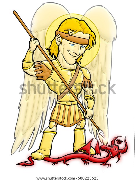 St Michael Color Stock Illustration 680223625