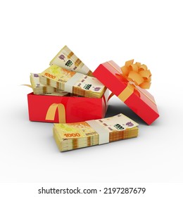 Stack Argentine Peso Notes Inside Open Stock Illustration 2197287679 ...