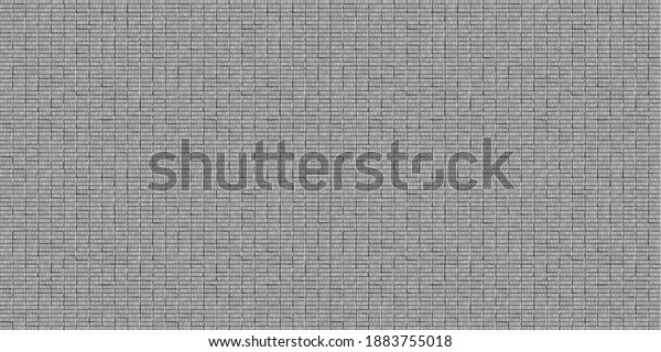 Stack Bond Grey Brick Wall Background Stock Illustration 1883755018 ...