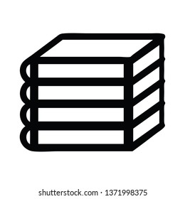 Stack Books Icon Symbol Stock Vector (Royalty Free) 1316027477