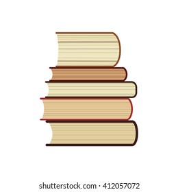 Four Front Book Flat Design Style Stock Vector (Royalty Free) 567934426 ...