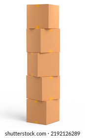 Stack Cardboard Boxes Carton Gift Box Stock Illustration 2192126289 ...