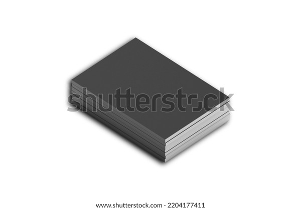 Stack Catalogs Magazines Mockup Isolated On Stock Illustration ...