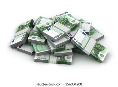 Stack 100 Euro Bank Notes 3d Stock Illustration 1509535826 | Shutterstock